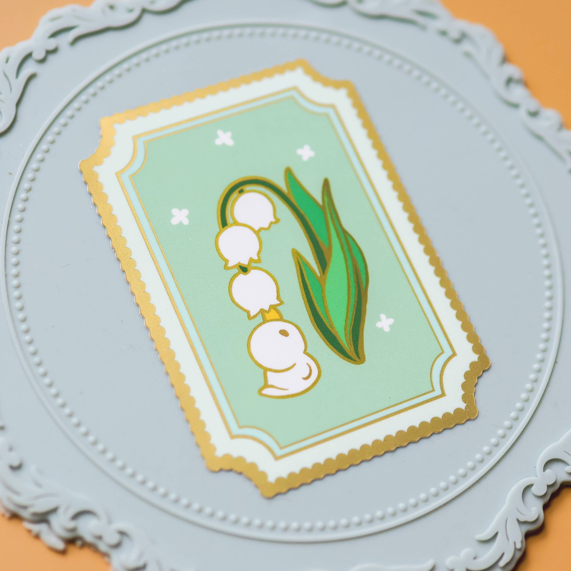 Lily of the Valley Duckie Holographic Vinyl Sticker – Suteki Stickers