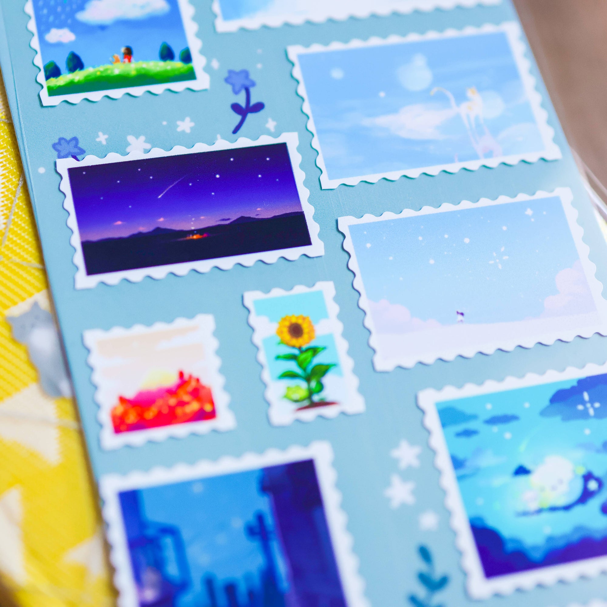 Sky Scenery Stamps Sticker Sheet – Suteki Stickers