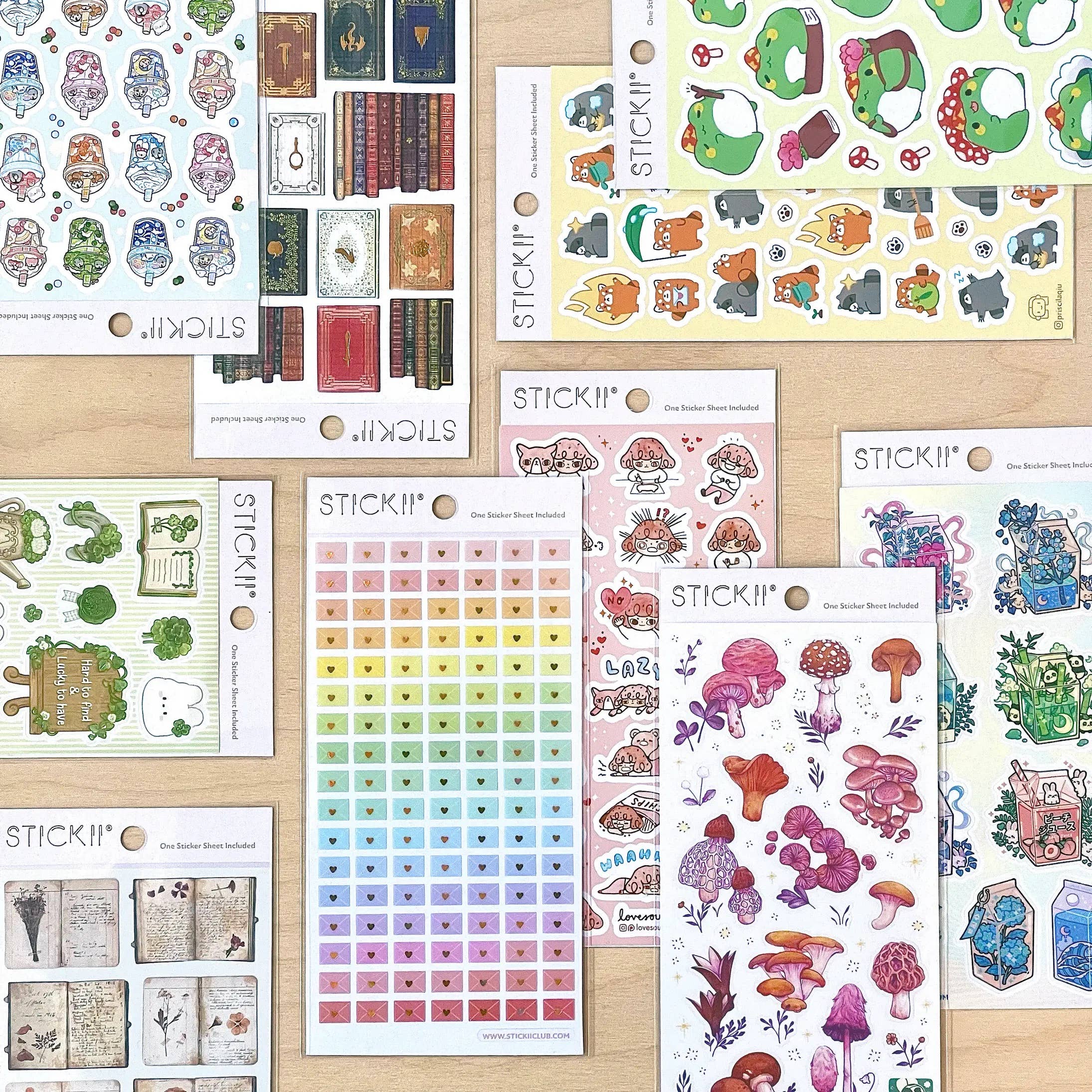 Unicorn Land Critters Sticker Sheet – Suteki Stickers