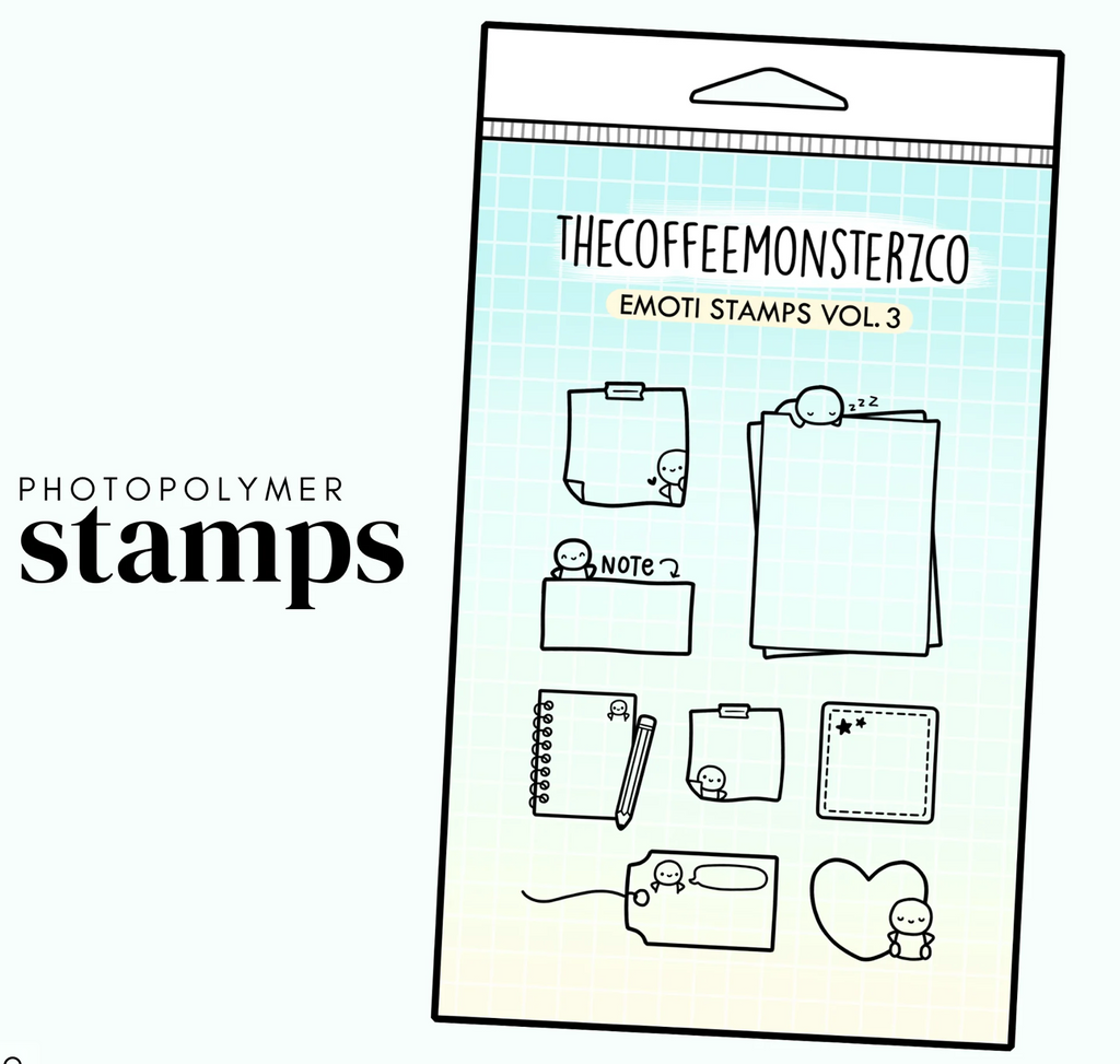 Emoti Stamps Vol 3 – Sticky Note Magic – Suteki Stickers