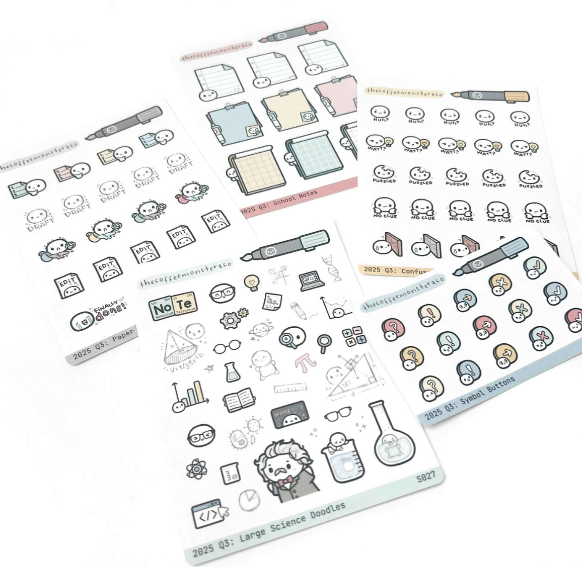 Academic Collection Stickers – Suteki Stickers