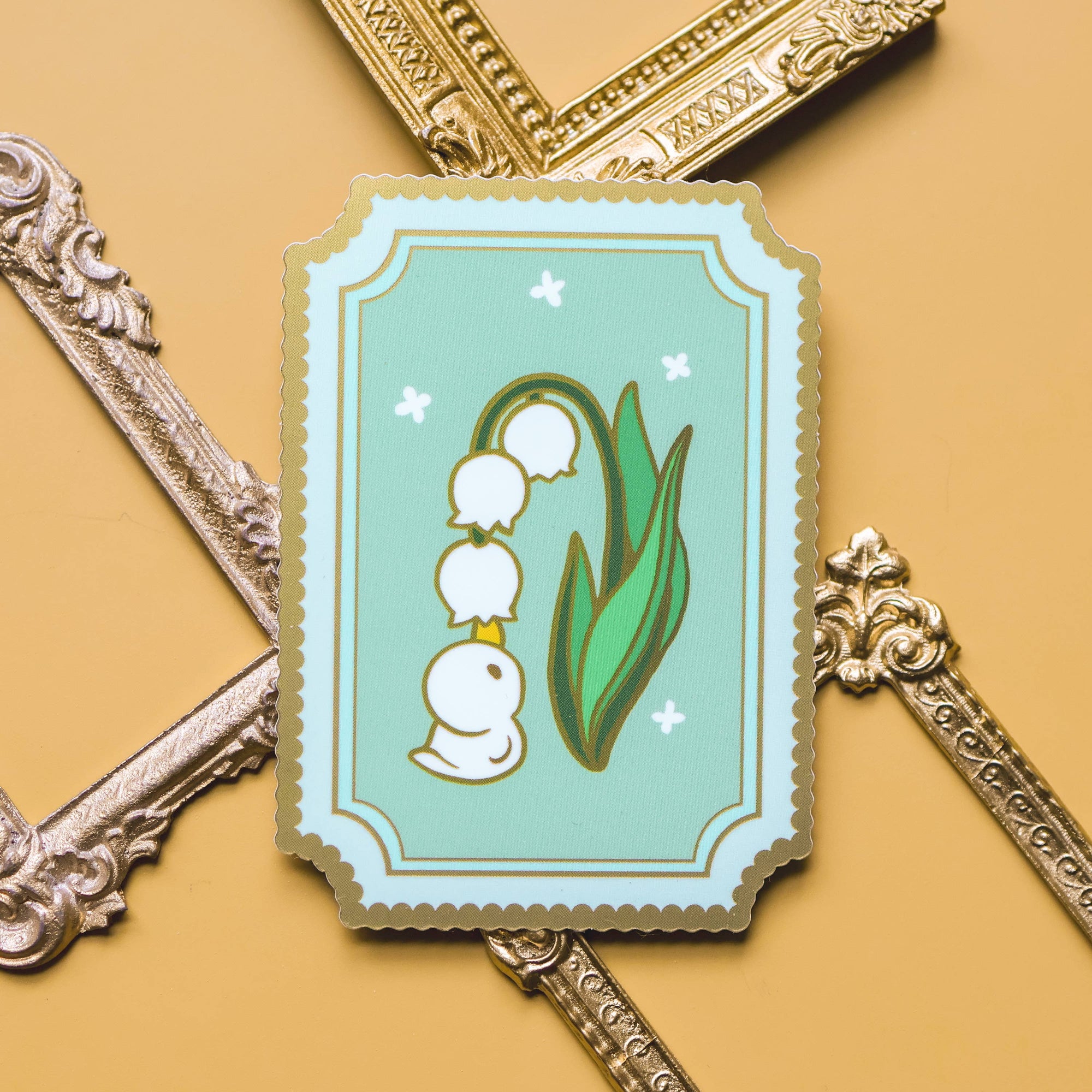Lily of the Valley Duckie Holographic Vinyl Sticker – Suteki Stickers